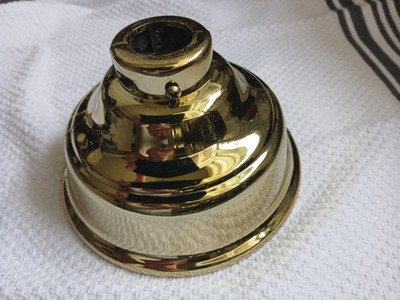 HUNTER ORIGINAL VINTAGE 2-PC. CEILING FAN CANOPY IN POLISHED BRASS | eBay