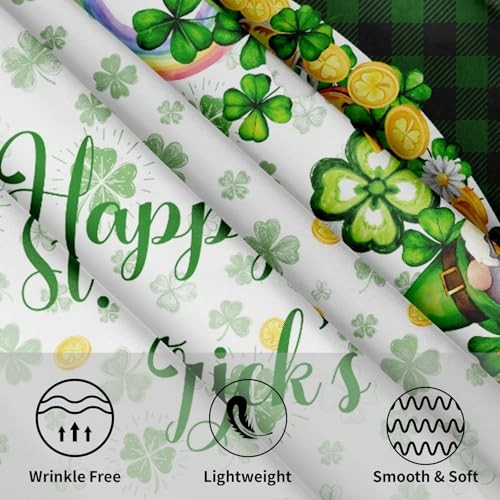 Happy St. Patrick's Day Tablecloth 60x60 Inch 60" (Round) Green ...