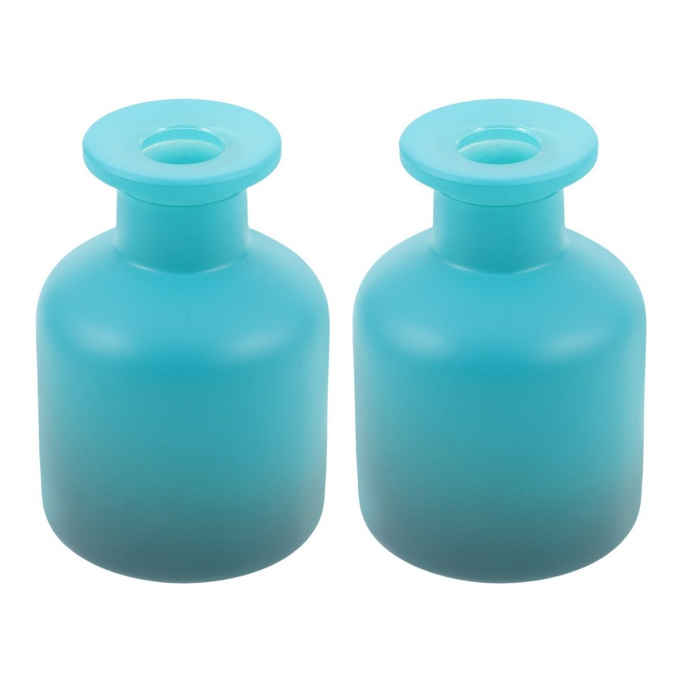 2 Pcs Glass Jar for Reed Sticks Diffuser Empty Bottle Aromatherapy ...