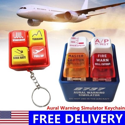 EGPWS B737 Aural Warning Sound Simulator Pilot&Crew Alarm Keychain ...