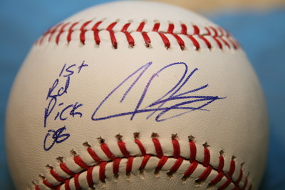 CASEY KELLY AUTOGRAPHED SIGNED OML BASEBALL 1ST RD PICK COA | eBay