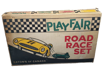 Vintage 1950' Slot Car PLAYFAIR ROAD RACE SET for EATON'S OF CANADA by ...