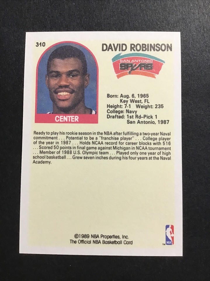 1989-90 NBA Hoops #310 David Robison RC ROOKIE - NM-MINT - 7903 | eBay