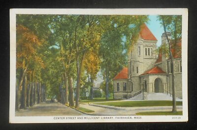1944 Center Street and Millicent Library Fairhaven MA Bristol Co ...