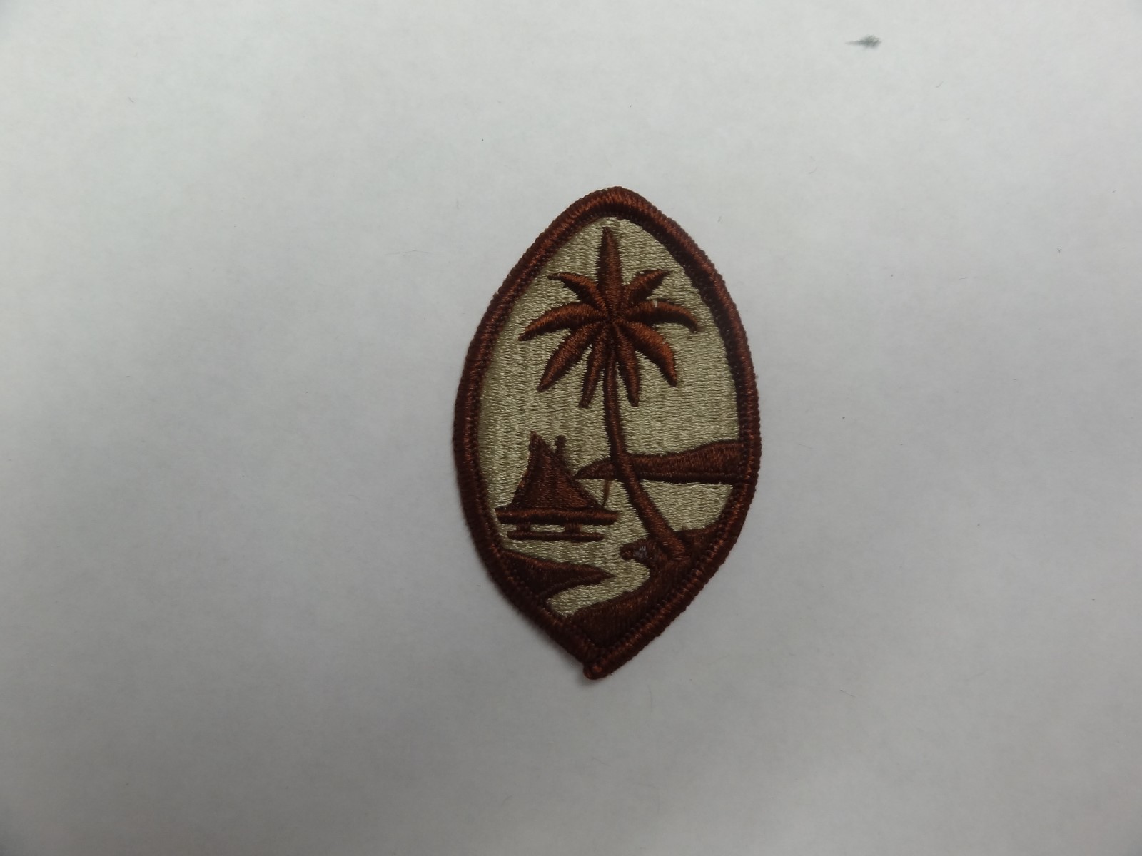 MILITARY PATCH US ARMY DESERT GUAM NATION GUARD HEADQUARTERS SEW ON ...