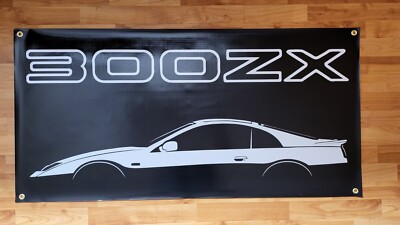 Big Banner Nissan 300zx Side Silhouette sign poster racing 4'x2' | eBay