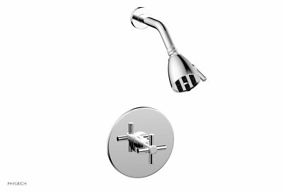 Phylrich BASIC Pressure Balance Shower Set - Tubular Cross Handle ...