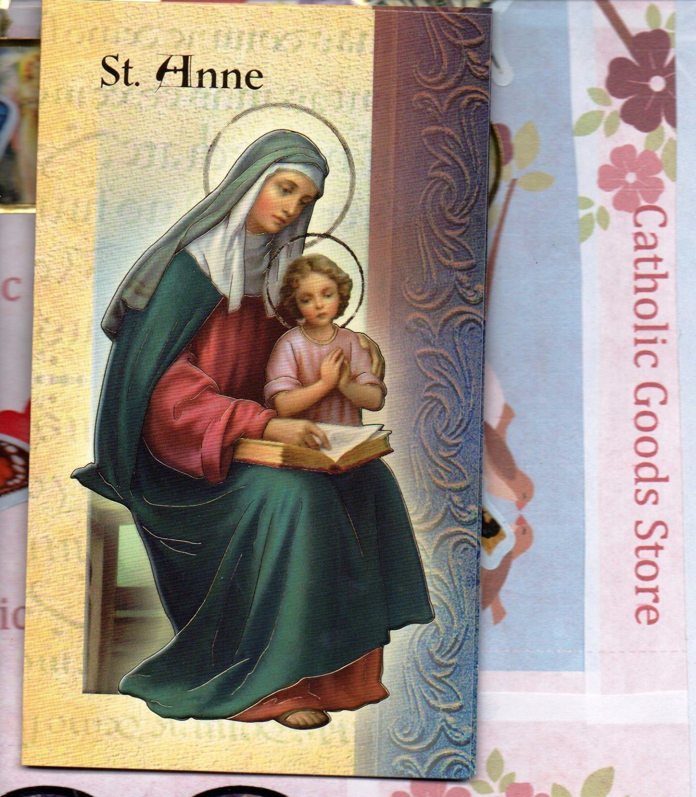 Saint St. Anne - Biography, prayer, Feast Day, etc... Folder Card | eBay