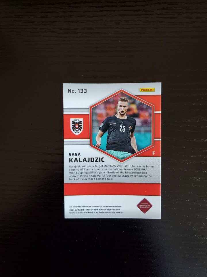 Sasa Kalajdzic - 2021-22 Mosaic Road to FIFA World Cup Rookie Card RC ...