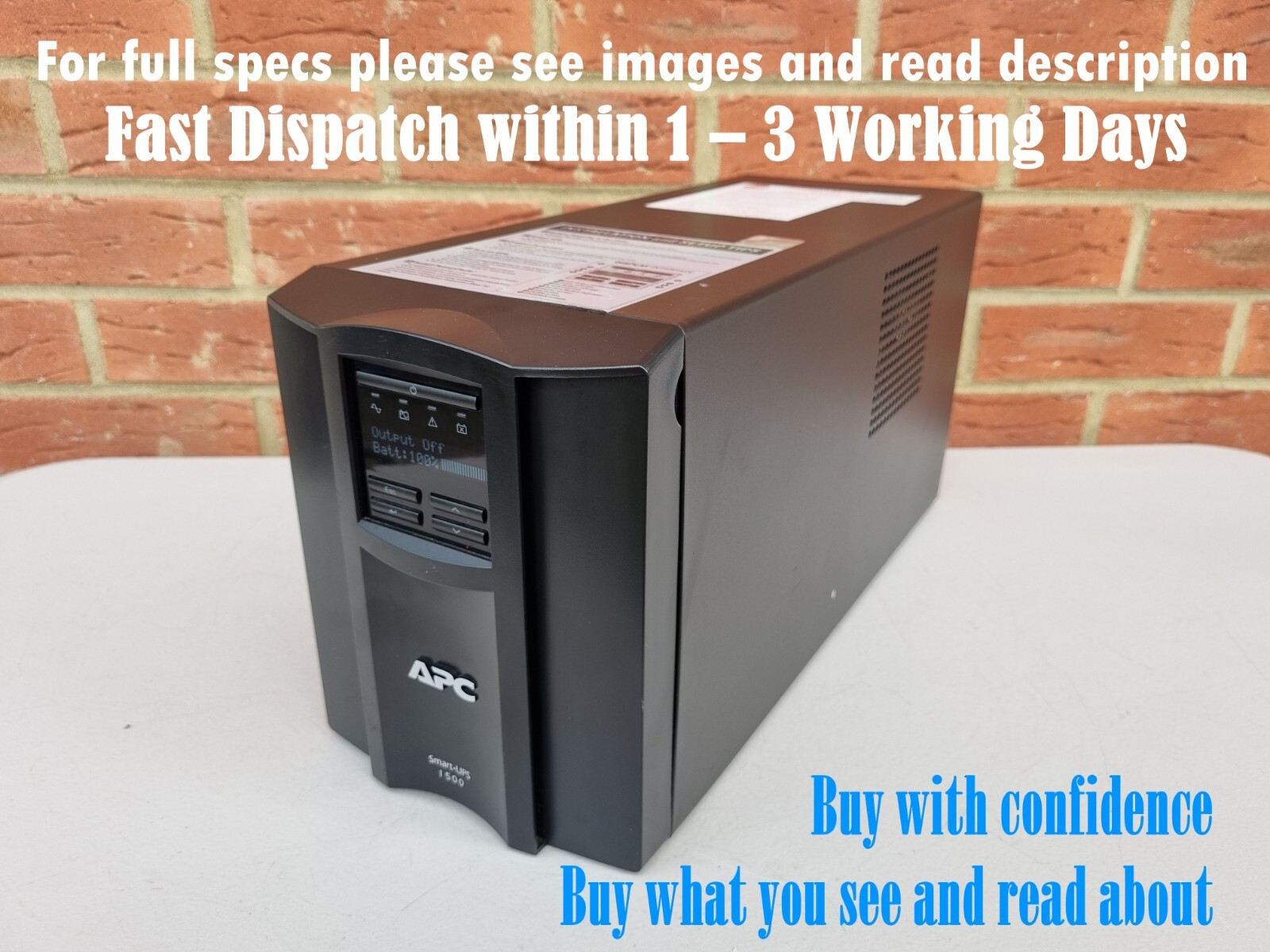 APC Smart-UPS SMT SMT1500i Uninterruptible | Grelly UK