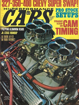 High Performance Cars magazine February 1972 good condition Mopar Chevy ...