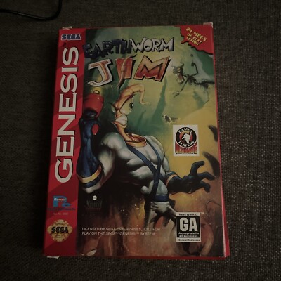 Earthworm Jim (Sega Genesis) 1994 - TESTED - Authentic 796298022007| eBay