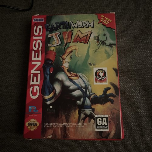 Earthworm Jim (Sega Genesis) 1994 - TESTED - Authentic 796298022007| eBay
