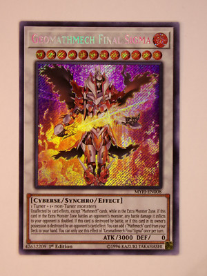 Yugioh Geomathmech Final Sigma MYFI-EN008 Secret Rare 1st Ed LP | eBay