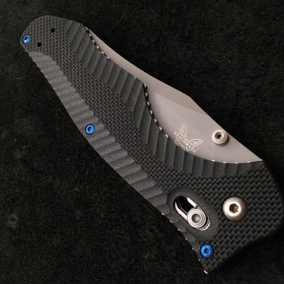 (No Knife) Benchmade 810 Contego ~ Scale & Clip Screw Set Titanium blue ...
