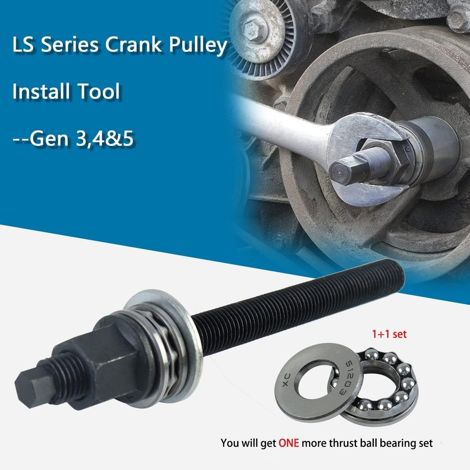 LS Harmonic Balancer Install Tool w/Thrust bearing For Chevy GM ...