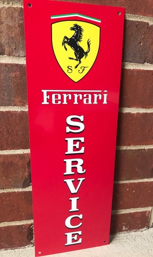 Service Ferrari Supercar Racing Reproduction Sign Garage Decor Sign | eBay