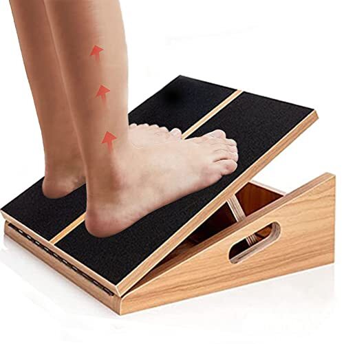 Balance Ball Wooden Slant Board, Incline Board, Fitness Pedal, Exercise ...