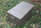Vintage The Auto Office Co Portable File Desk Metal File Box Grey Case ...