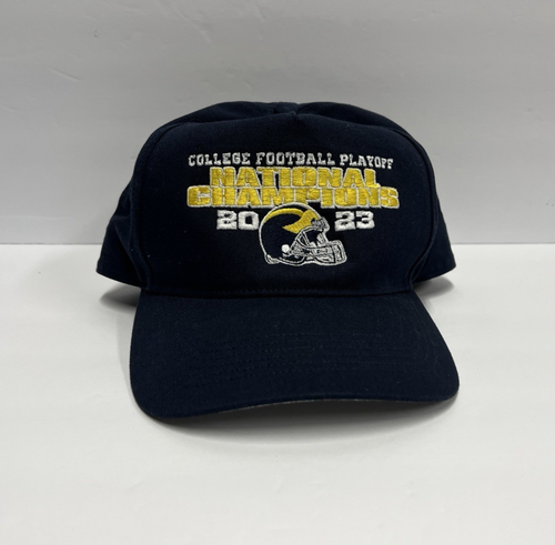 Michigan Wolverines CFP 2023 National Champions 47 Blue Hat - OSFA ...