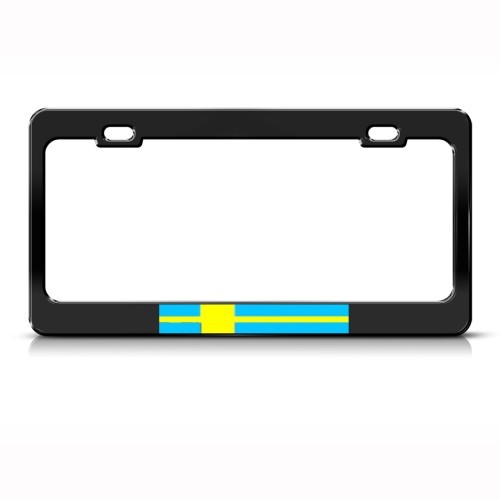 SWEDEN FLAG SWEDISH Metal License Plate Frame Tag Holder | eBay