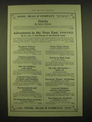 1924 Dodd, Mead & Company Ad - Fidelia by Edwin Balmer | eBay