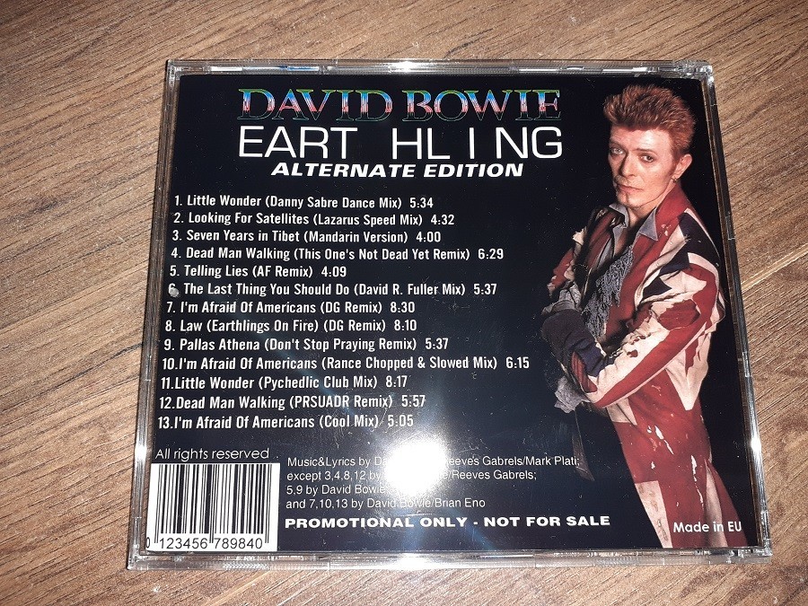 David Bowie - "EARTHLING" Alternate Edition Album CD | eBay UK