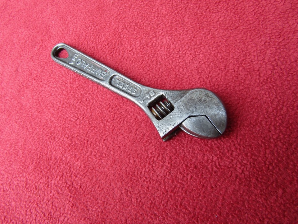 ULTRA RARE! Vtg/Antique BARCALO Buffalo 4" Adjustable Wrench With ...