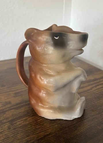 RARE Vintage Royal Bayreuth Porcelain Creamer Pitcher Brown Bear ...