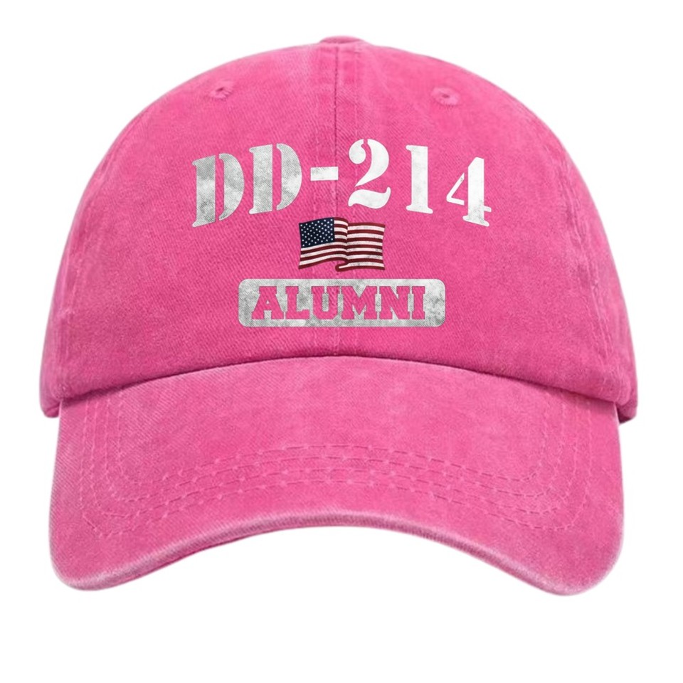 DD-214 Alumni USA Flag Graphic Baseball Cap Military Adjustable Unisex ...