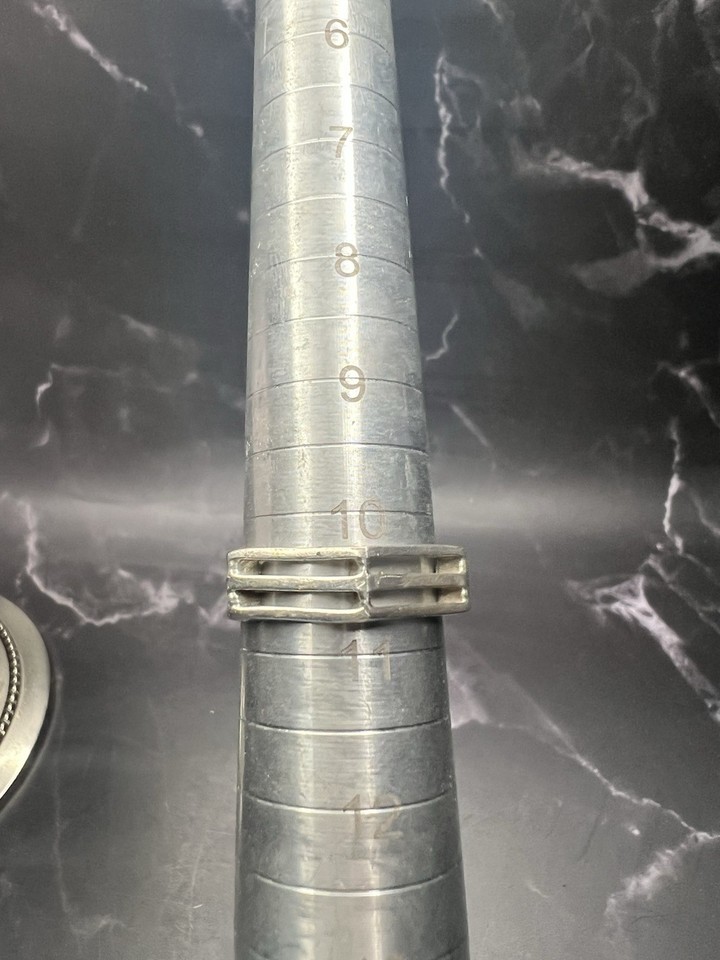 Vintage 925 Sterling Silver Hexagon Modernist Open work Ring Size 10.5 ...