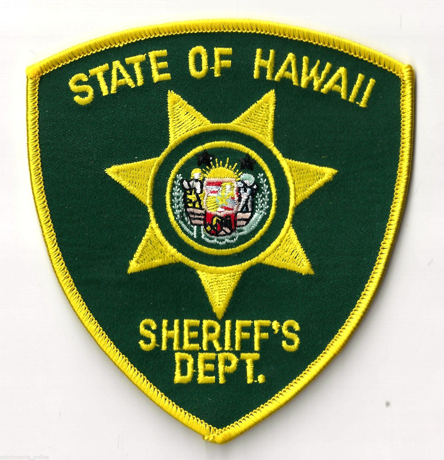 STATE OF HAWAII SHERIFF'S DEPARTMENT - SHOULDER PATCH - IRON OR SEW-ON ...
