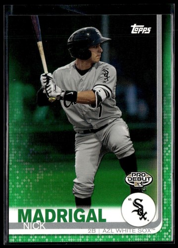 2019 Topps Pro Debut #125 Nick Madrigal Green | eBay