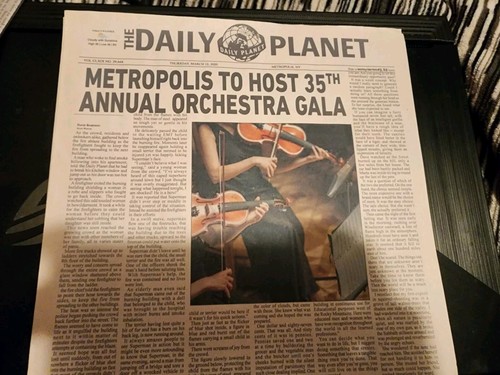 Superman And Lois Daily Planet Newspaper RARE Original PROP CW DC ...