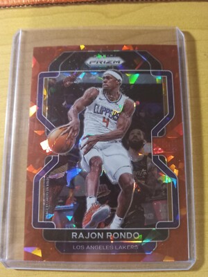 2021-22 Rajon Rondo Panini Red Prizm Basketball #104 LA Lakers | eBay