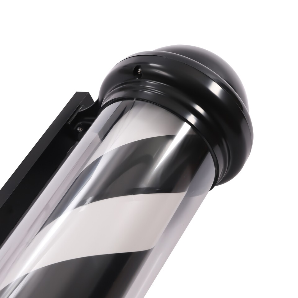 4W Black+White Modern Barber?Rotating Pole?Light LED Salon?Barber?Sign ...