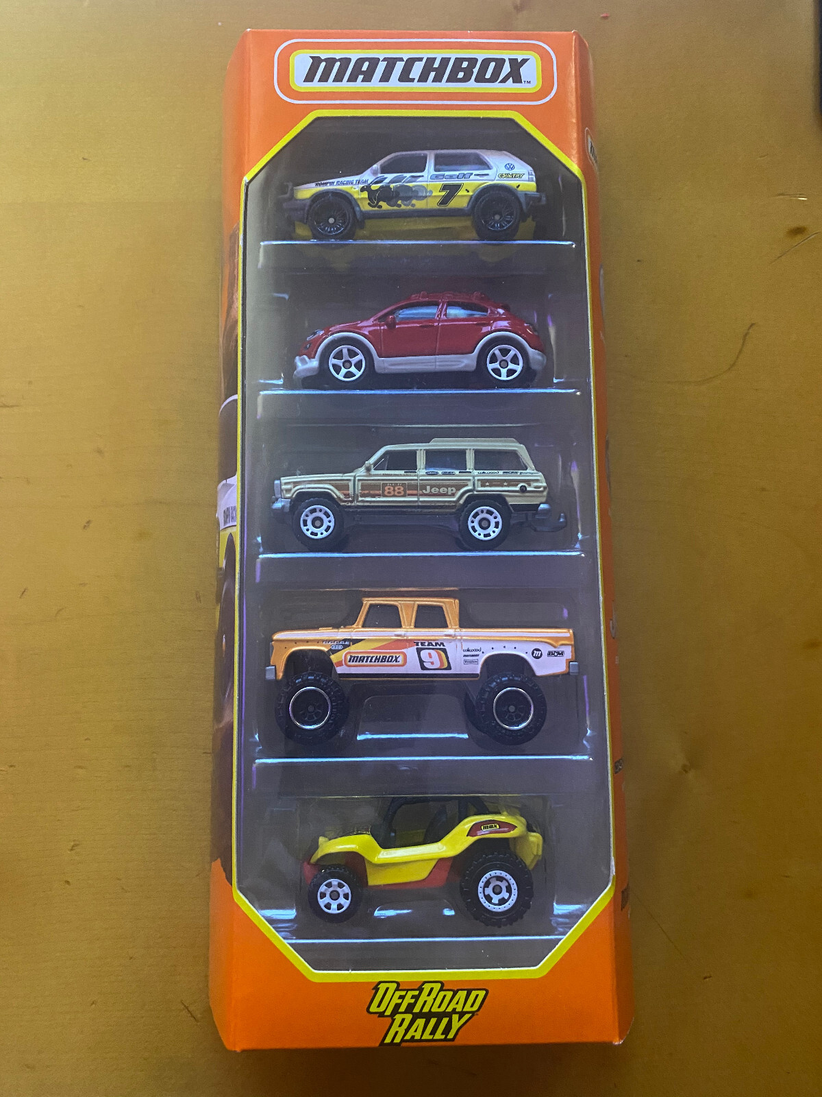 Matchbox 2021 - Off-Road-Rally 5 Pack w/ Jeep Wagoneer, Dodge D200, VW ...
