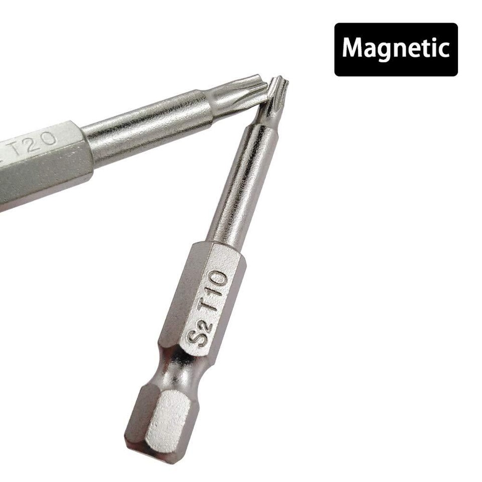 2 Set of 7Pcs 5 Point Torx Security Bits Magnetic 5 point Star Tamper ...