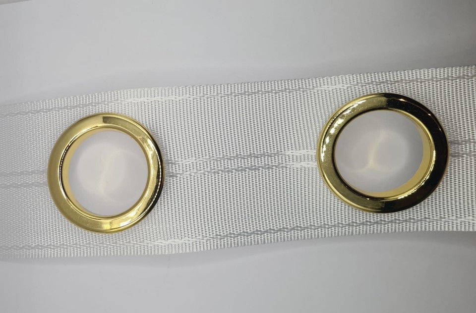 75mm Width Eyelet Curtain Tape With Various Colour 40mm Eyelet Rings ...