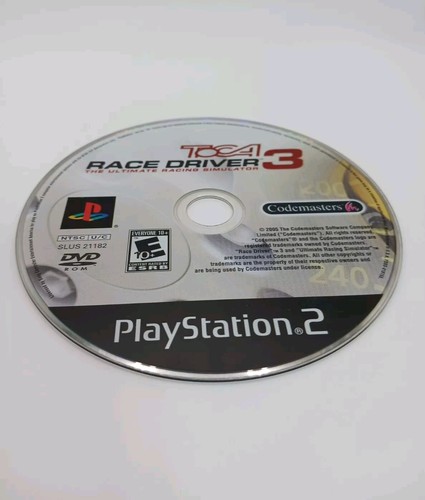 Toca Race Driver 3 (Sony PlayStation 2, 2006) PS2 Disc Only Racing ...