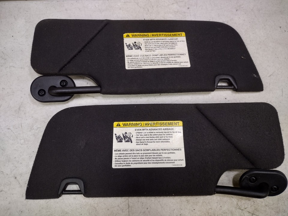 2005-2011 Ford Mustang Sun Visor Shade Set Visors BLACK Left Right ...