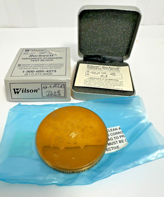 Wilson Rockwell Hardness Standard Test Block P84561 94 12.0 HRB +-1.5 ...