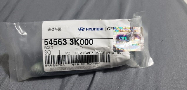 FRONT Suspension Lower Control Arm Rear Bolt OEM For Hyundai 545633K000 ...