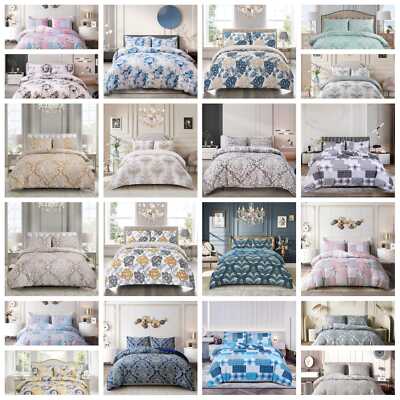 Duvet Covers Bedding Set 4 Piece Quilt Cover Complete Sets Pillow Case ...