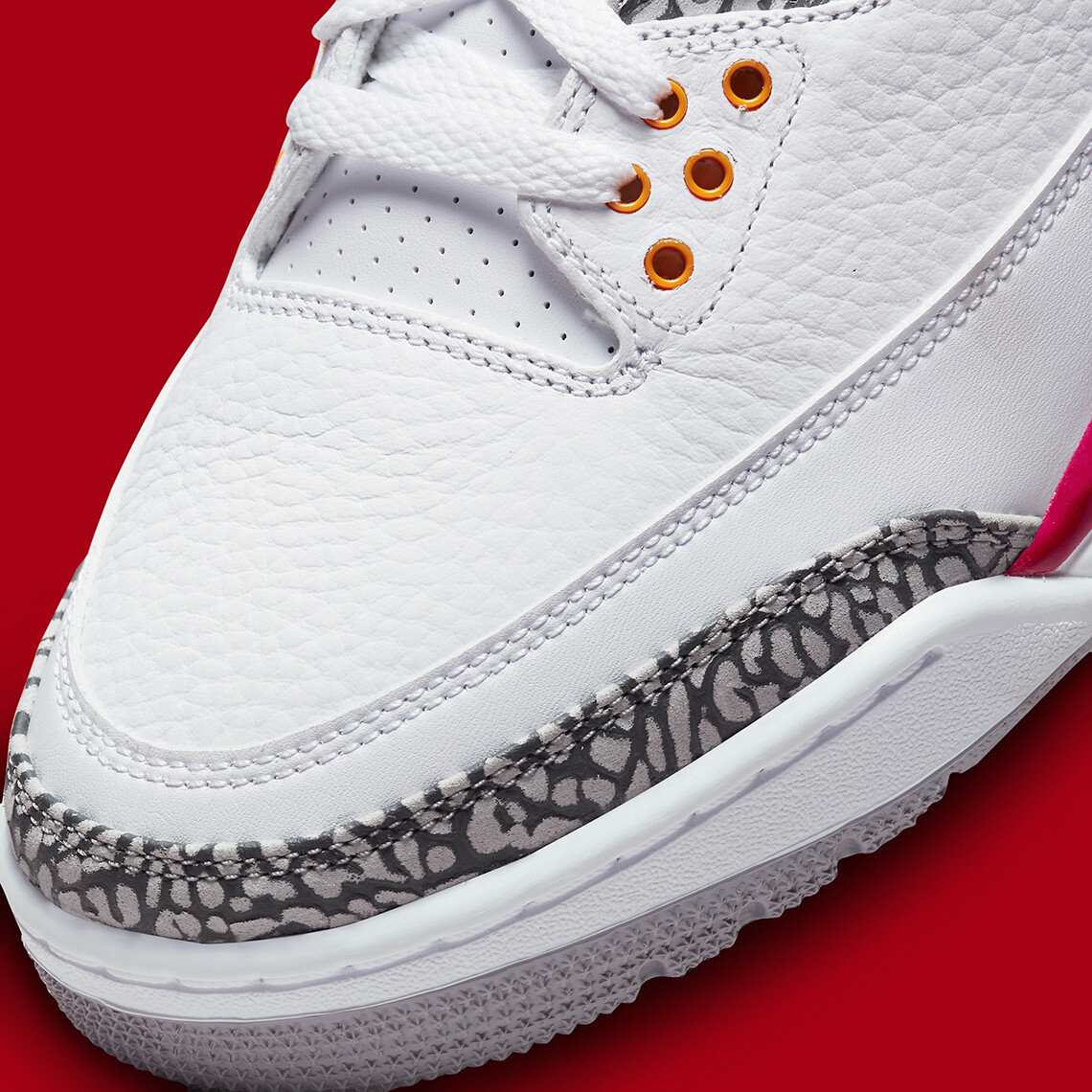 Air Jordan 3 Retro Cardinal Red White Gold AJ3 CT8532 126 Men's Shoe ...