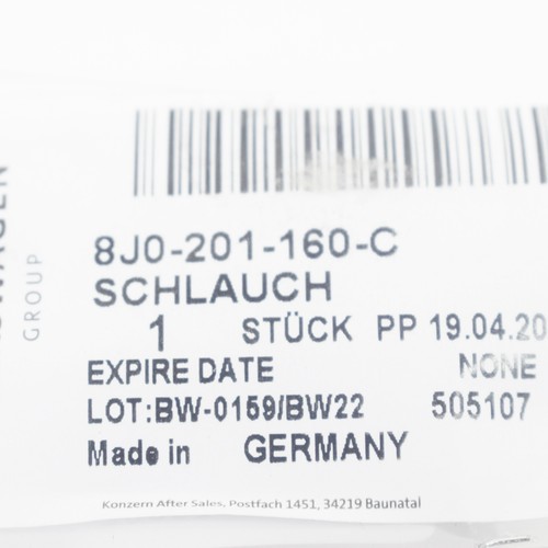 NEW AUDI TT 8J9 CHARCOAL CANISTER BREATHER PIPE VALVE 8J0201160C 8J0 ...