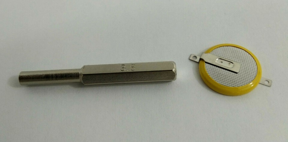 Screwdriver Bit Gamebit 3.8 mm + Backup Battery CR2025 Game Boy Pokemon ...