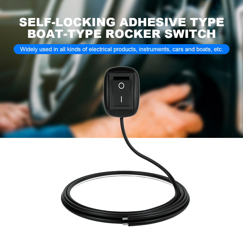Universal Car Switch Paste Type Toggle Switch with Cable 60cm/100cm ...
