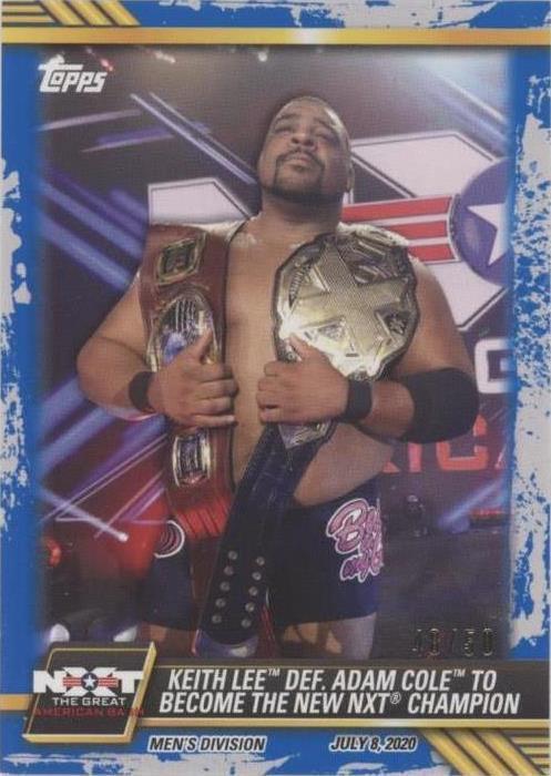 2021 Topps WWE NXT - Keith Lee def. Adam Cole to Become the New NXT ...