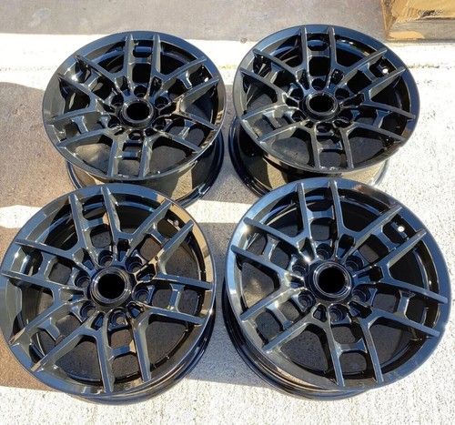 17x8 Gloss Black Wheels Fit Toyota 4Runner Tacoma FJ 17" 6x139.7 +5 ...